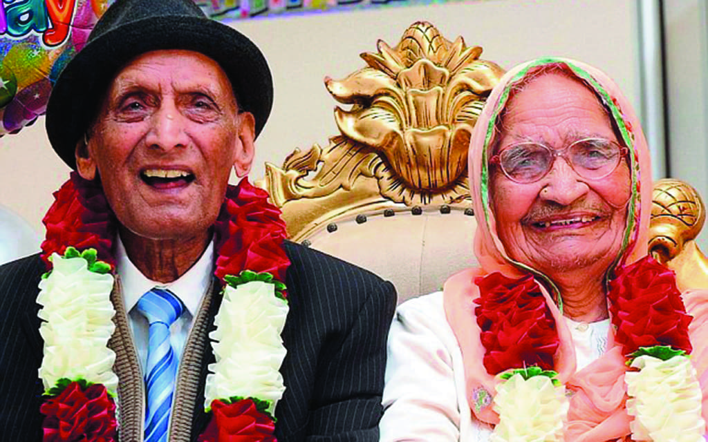 World's oldest couple celebrate their joint birthdays