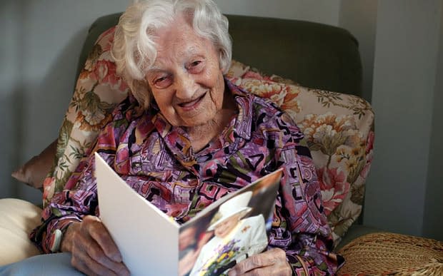 Britain's oldest person celebrates 113th birthday...