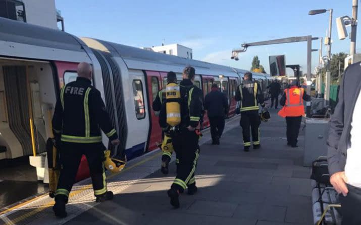 22 hurt in London tube train explosion...