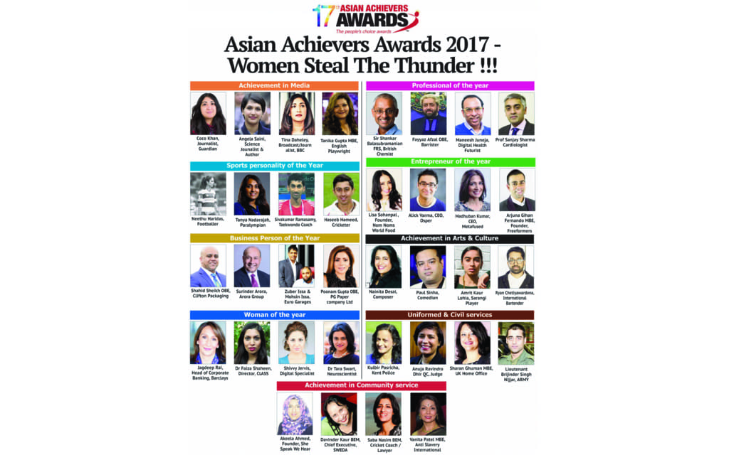 Women top shortlist at this year's Asian Achievers Awards...