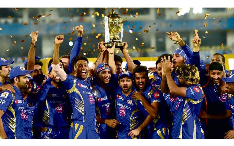 Mumbai lift IPL trophy...