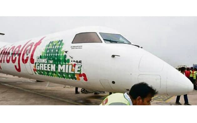 SpiceJet operates India's first biofuel-powered flight...
