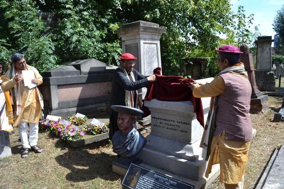Dwarkanath Tagore honoured with a new bust in London...