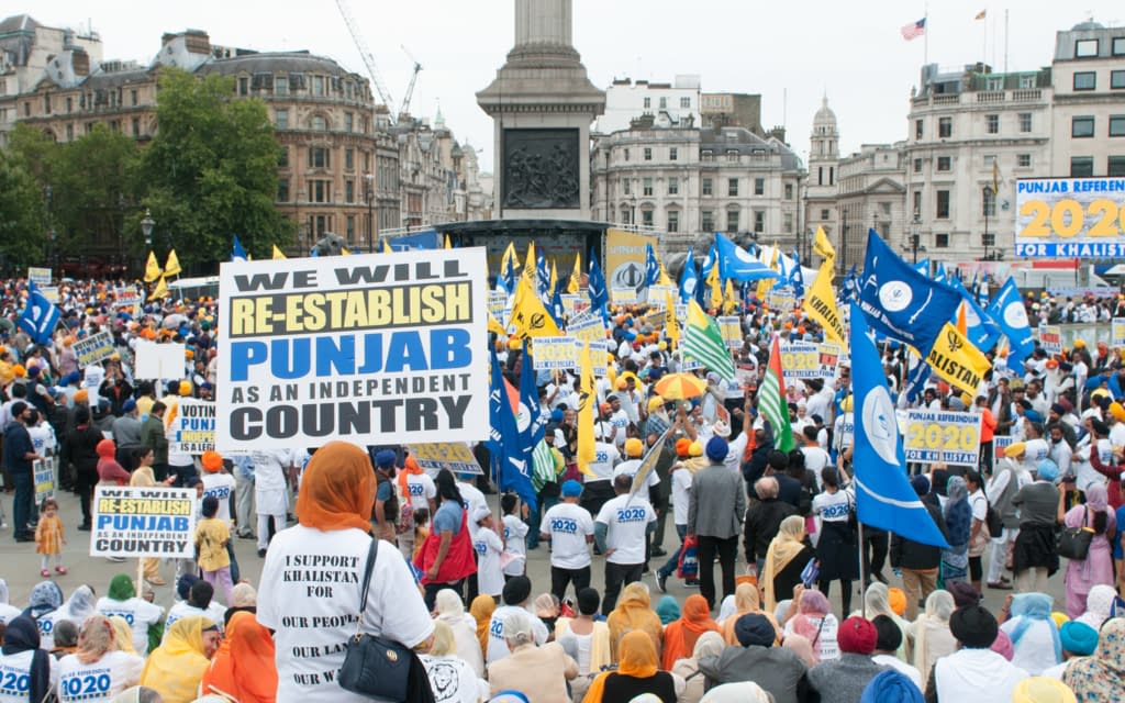 SIKHS HOLD LONDON RALLY FOR KHALISTAN...