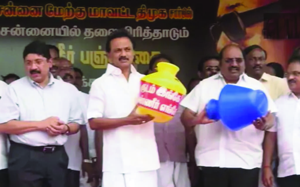 'Water famine in TN': Stalin leads protest against govt...