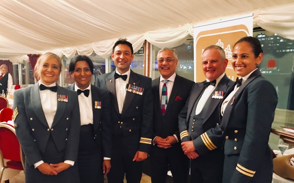 Sergeant Shelly flying high at the RAF...