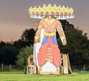 Dussehra at the Stanmore Swaminarayan Temple...