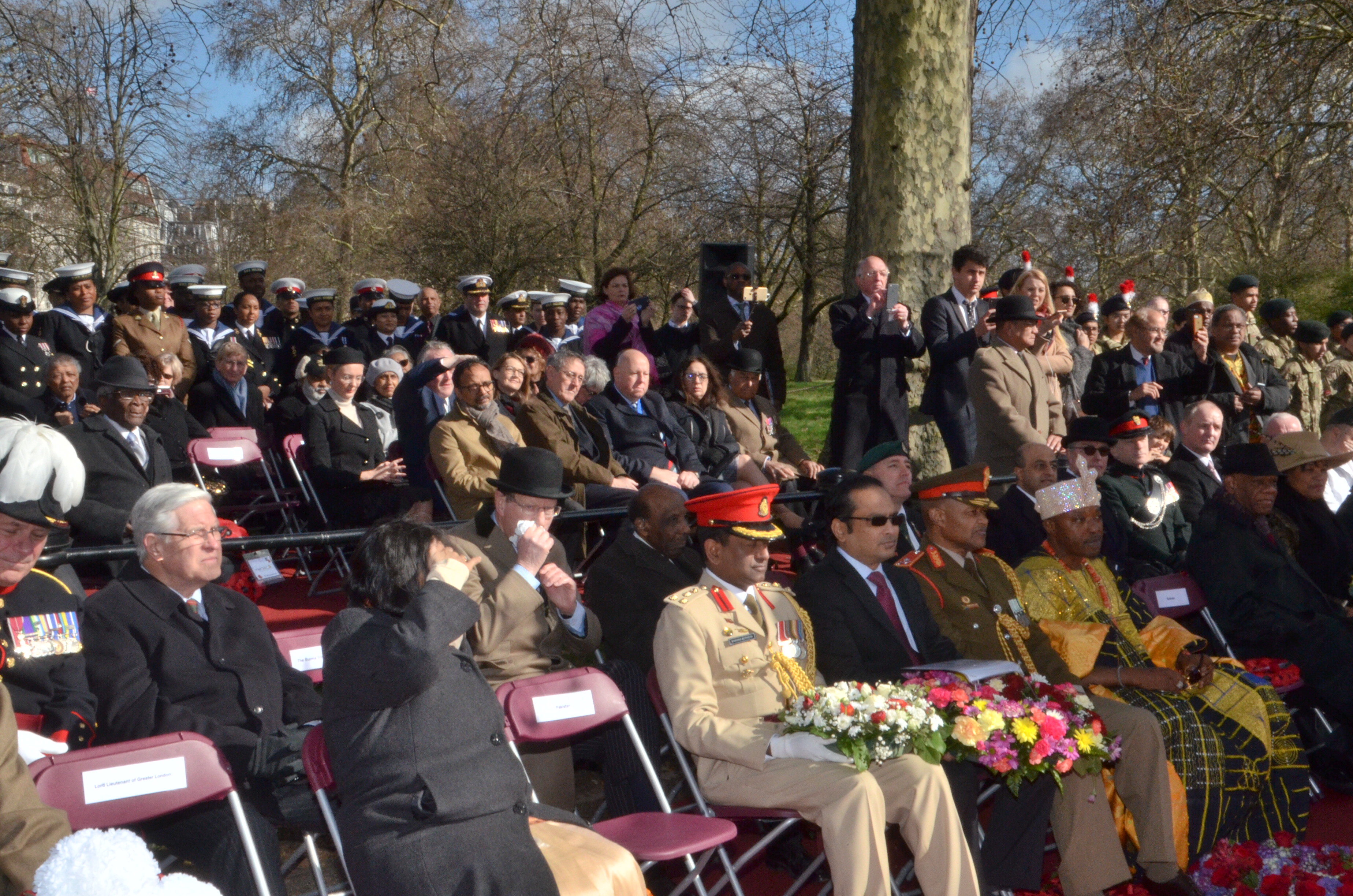 Five million servicemen and women from Commonwealth countries remembered...