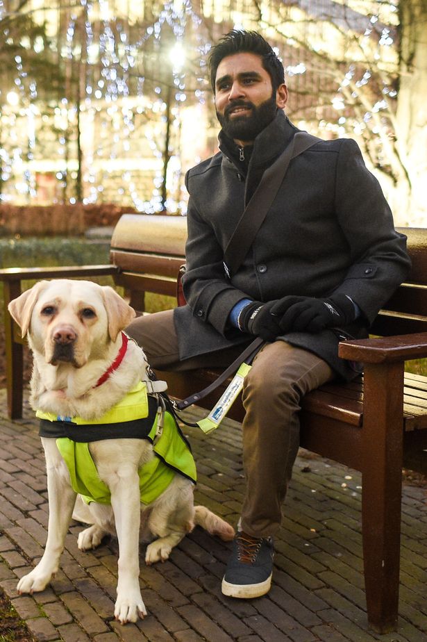 Blind man fits lens to guide dog to record abuse