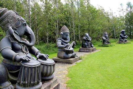 Park in Ireland home to ganesh statues...